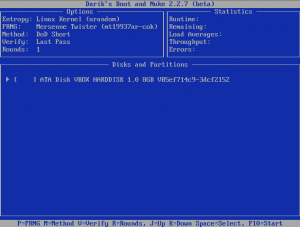 DBAN の使い方 - ハードディスクのデータを完全消去 - PC設定のカルマ