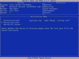 DBAN の使い方 - ハードディスクのデータを完全消去 - PC設定のカルマ