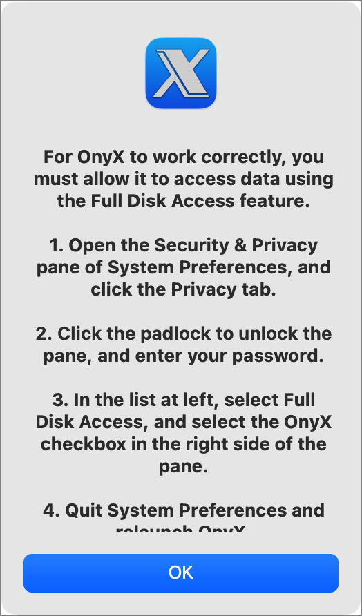 Macアプリ「Onyx」の初期設定 | PC設定のカルマ