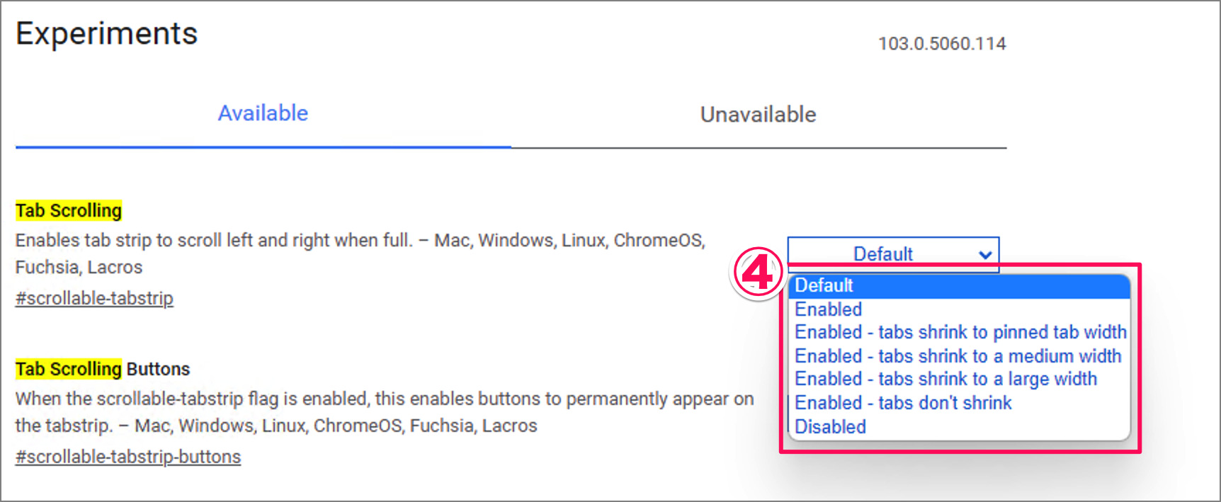 Google Chrome - タブの幅を変更する方法 - Tab Scrolling - PC設定のカルマ