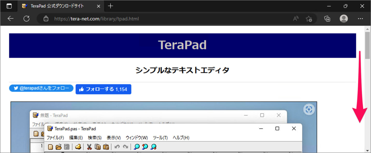 Windows 11 - TeraPad をダウンロード・インストールする方法 - PC設定のカルマ