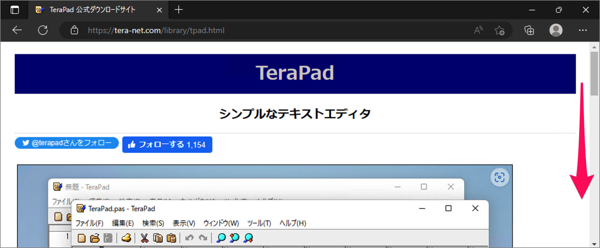Windows 11 - TeraPad をダウンロード・インストールする方法 - PC設定のカルマ